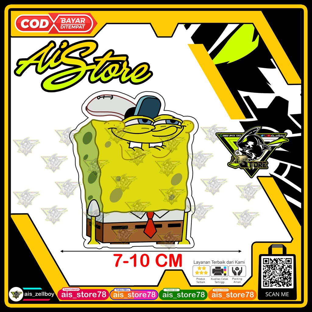 Jual Stiker Spongebob Senyum | Shopee Indonesia