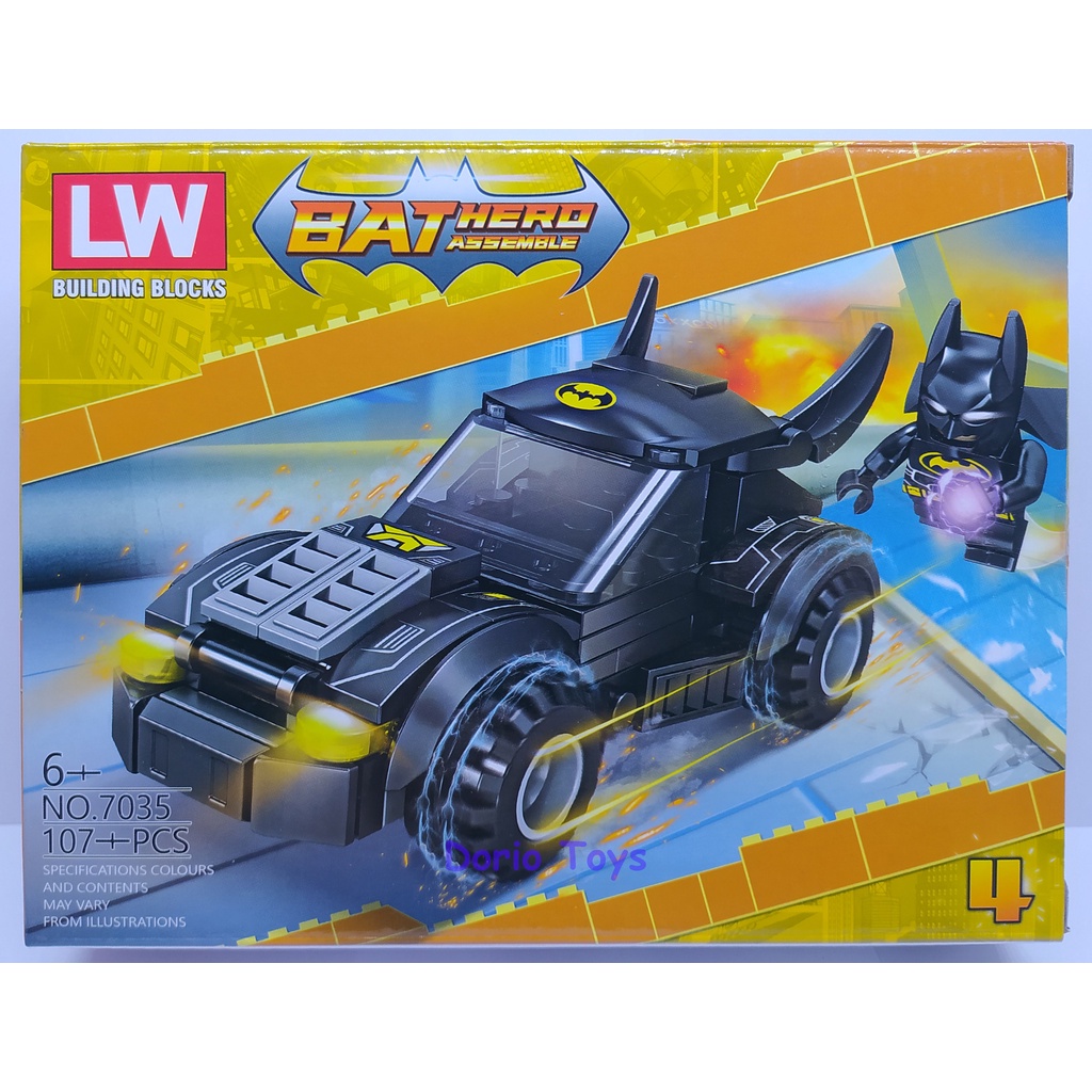 Jual Brick Superhero Batman dan Racing Batmobile Mainan Balok | Shopee ...