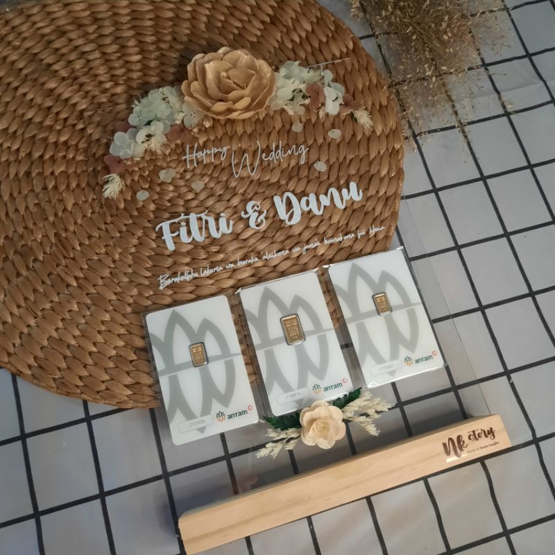 Jual [PROMO] LETTERING AKRILIK A4 BUNGA KOTAK AKRILIK MAHAR AKRILIK ...