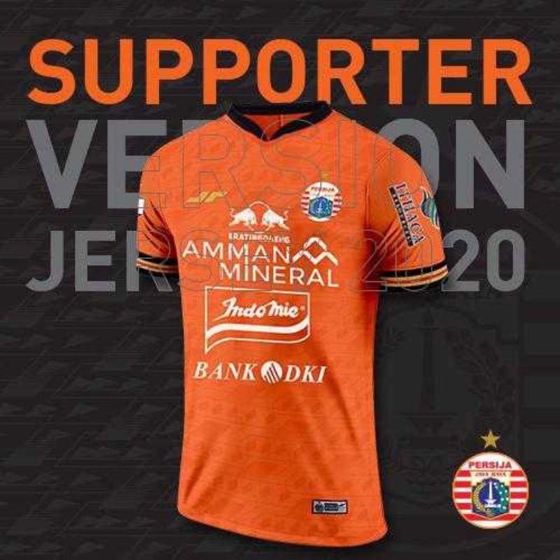 Jual Jersey bola / persija jkt / supporter version ori juara 2020 / M ...