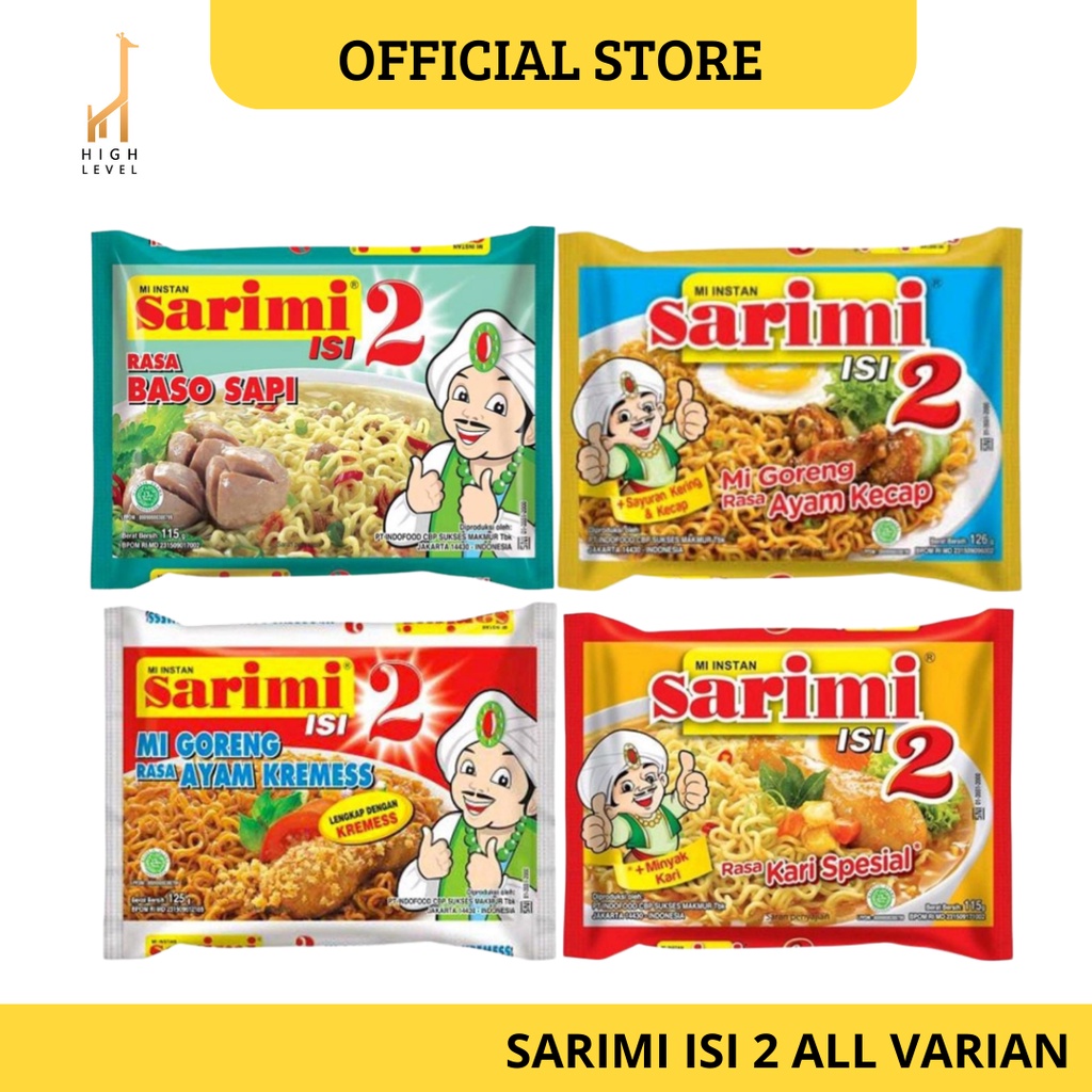 Jual Mie Instan Goreng Kuah Sarimi Isi 2 | Shopee Indonesia