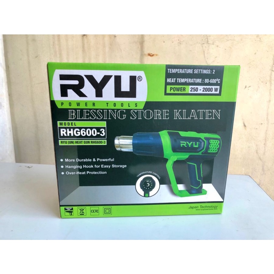 Jual HEAD GUN / HOT GUN RYU / HOT GUN RHG600-3 / ALAT PEMANAS LISTRIK ...