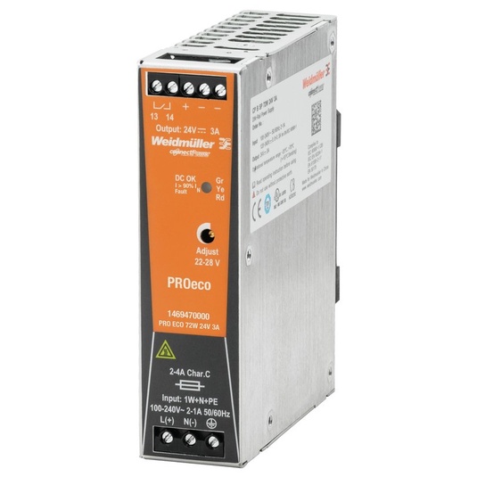 Jual Weidmuller PRO ECO 72W 24V 3A 1469470000 Power Supply | Shopee ...