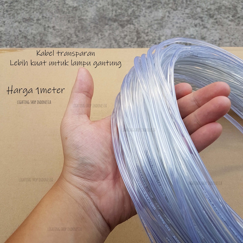 Jual Kabel bening transparan untuk lampu gantung hias | Shopee Indonesia