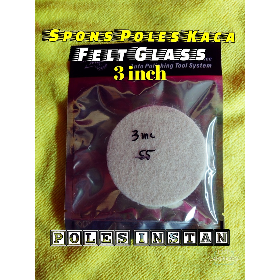 Jual Pad Kaca Felt Glass Spon Poles kaca Shinemate | Shopee Indonesia