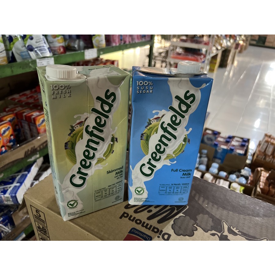 Jual SUSU GREENFIELDS 1 L | Shopee Indonesia