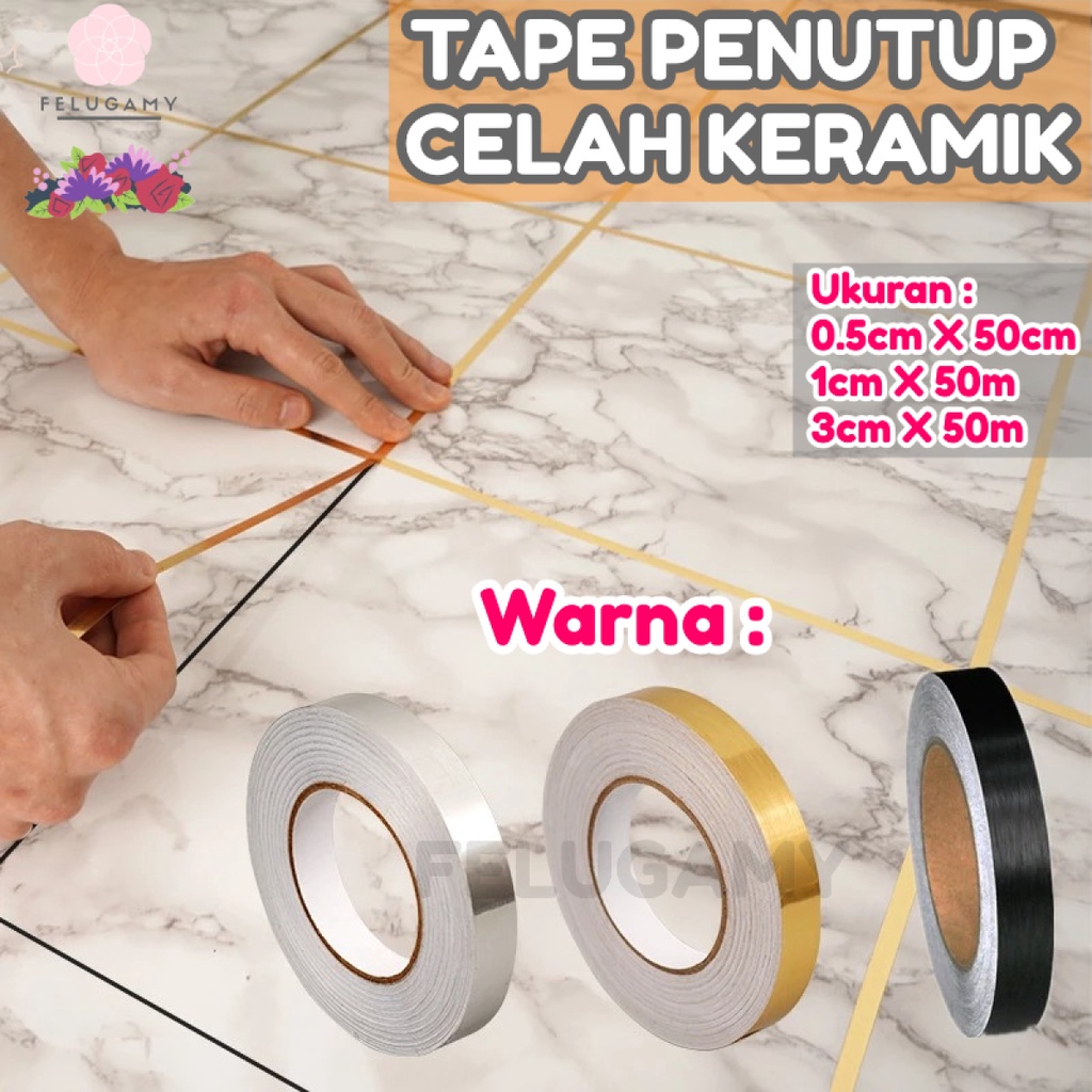 Jual STIKER PENUTUP CELAH KERAMIK PEMBATAS MENUTUP NAT LANTAI STICKER ...