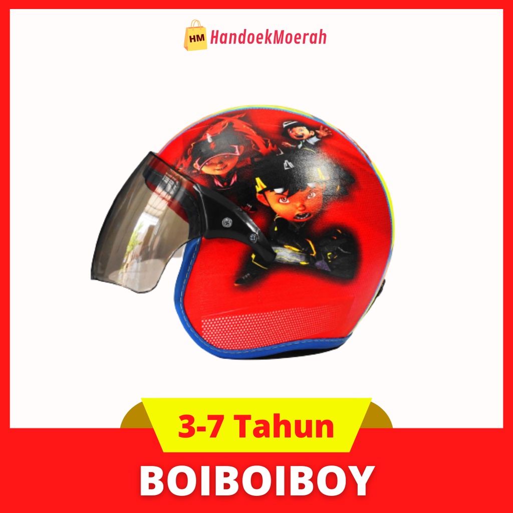 Jual Helm Anak HALF FACE BOBOIBOY Murah / Helmet Non SNI / Helm ...