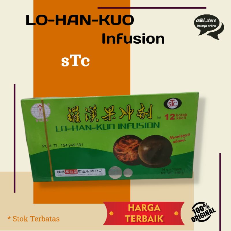 Jual LO HAN KUO / Lohankuo infusion STC -obat herbal pereda batuk dan ...