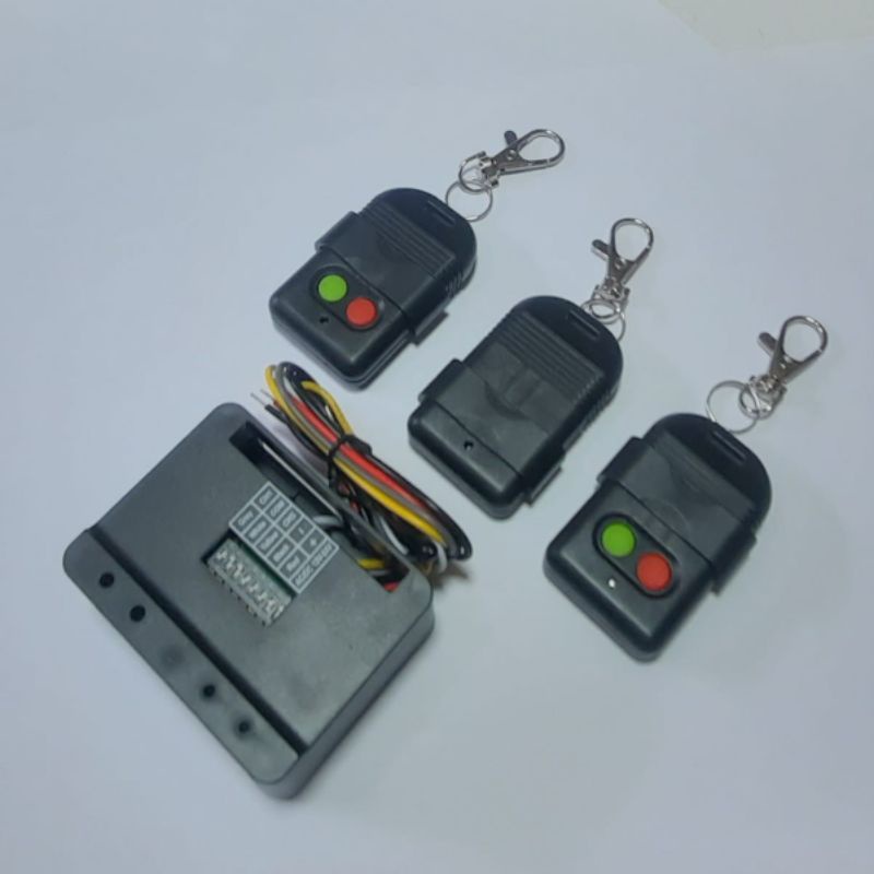 Jual Remote Control Autogate 2CH 433Mhz (DIP) 3 Transmitter and 1 ...