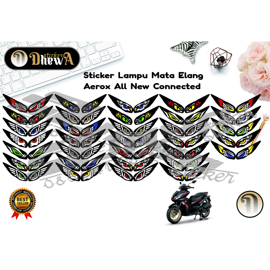 Jual Sticker Lampu AEROX ALL NEW Connected / Aerox All New | Shopee ...