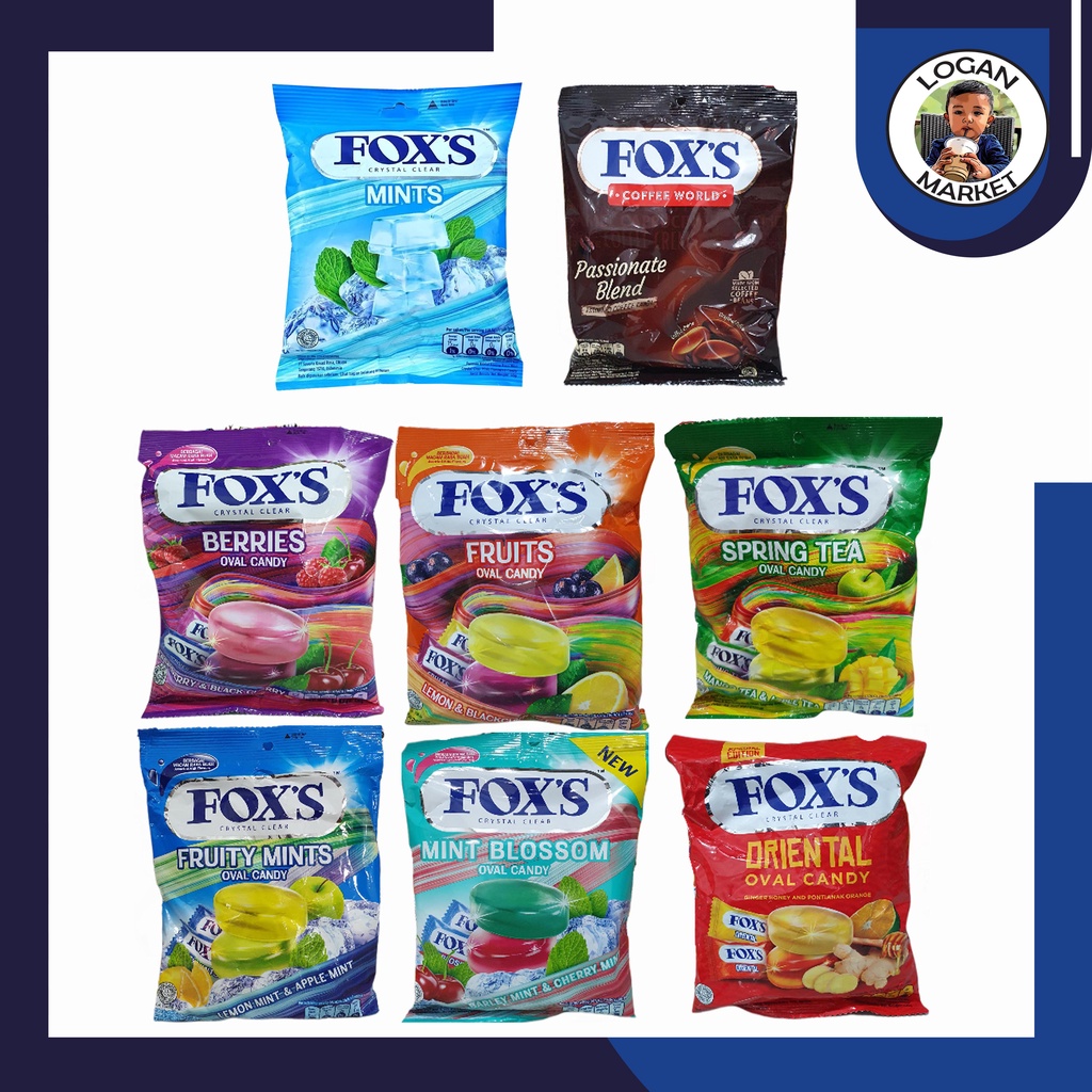 Jual Fox Foxs Fox's Permen Oval Flowrap Candy 125gr 125gram 125 gram ...