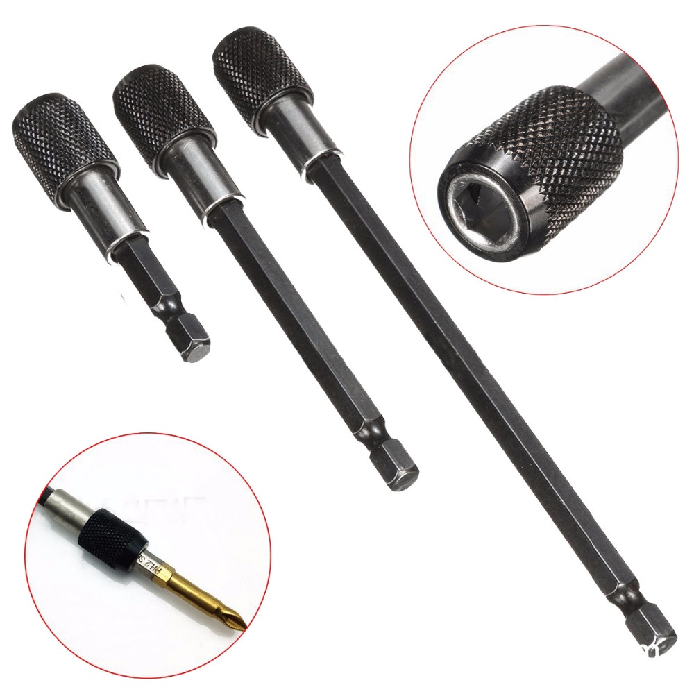 Jual sambungan mata bor 1/4" EXTENSION ROD screwdriver set 3pcs ...