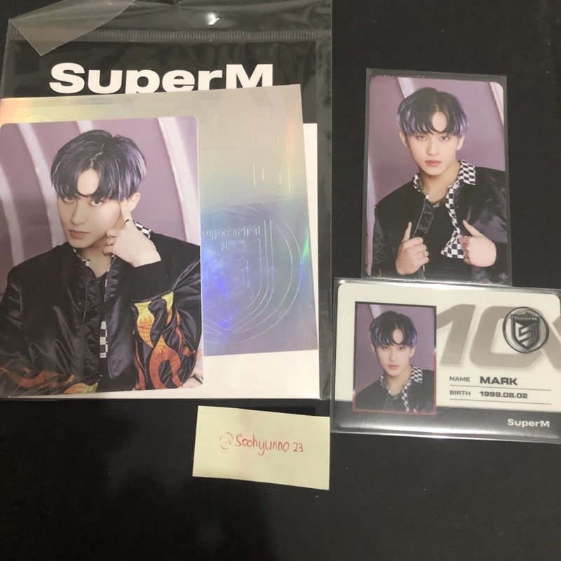Jual ID Card Deco SuperM Mark unsealed | Shopee Indonesia