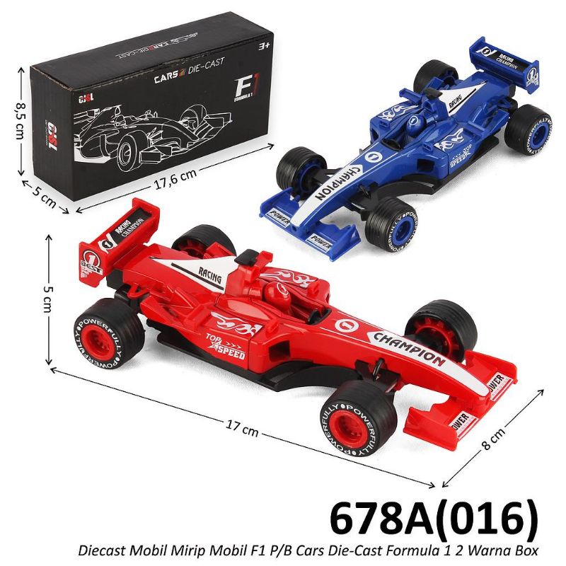 Jual DIECAST MOBIL F1 PULLBACK CARS DIE-CAST FORMULA 1 CJSL 678A HARGA ...