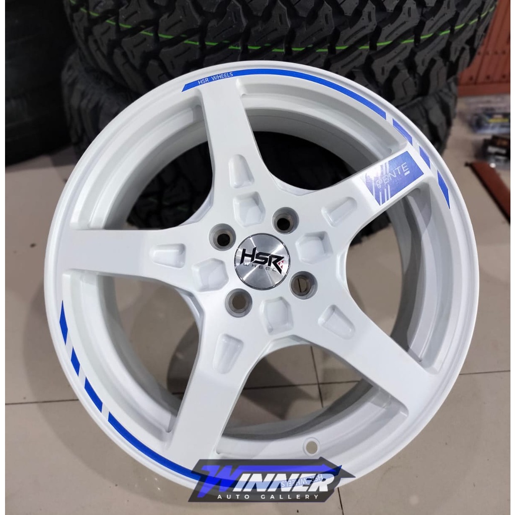 Jual VELG RACING HSR WHEEL PENTE RING 16X7 LOBANG 4X100 VELG MOBIL BRIO JAZZ YARIS CALYA AYLA ...