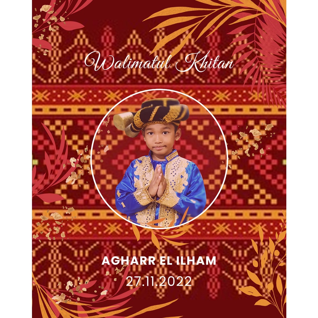 Jual K10 Undangan Digital Video Khitan Tema Adat Batak | Shopee Indonesia