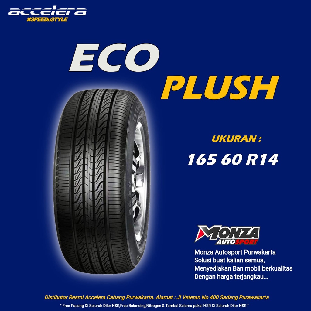 Jual Ban mobil tubles accelera ecoplush 165 60 r14 | Shopee Indonesia