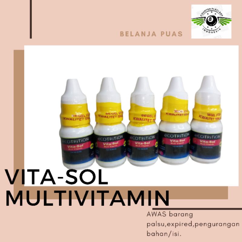 Jual VITASOL 10ML HIGH ECOTRITION VITA-SOL MULTIVITAMIN HARIAN SEMUA ...