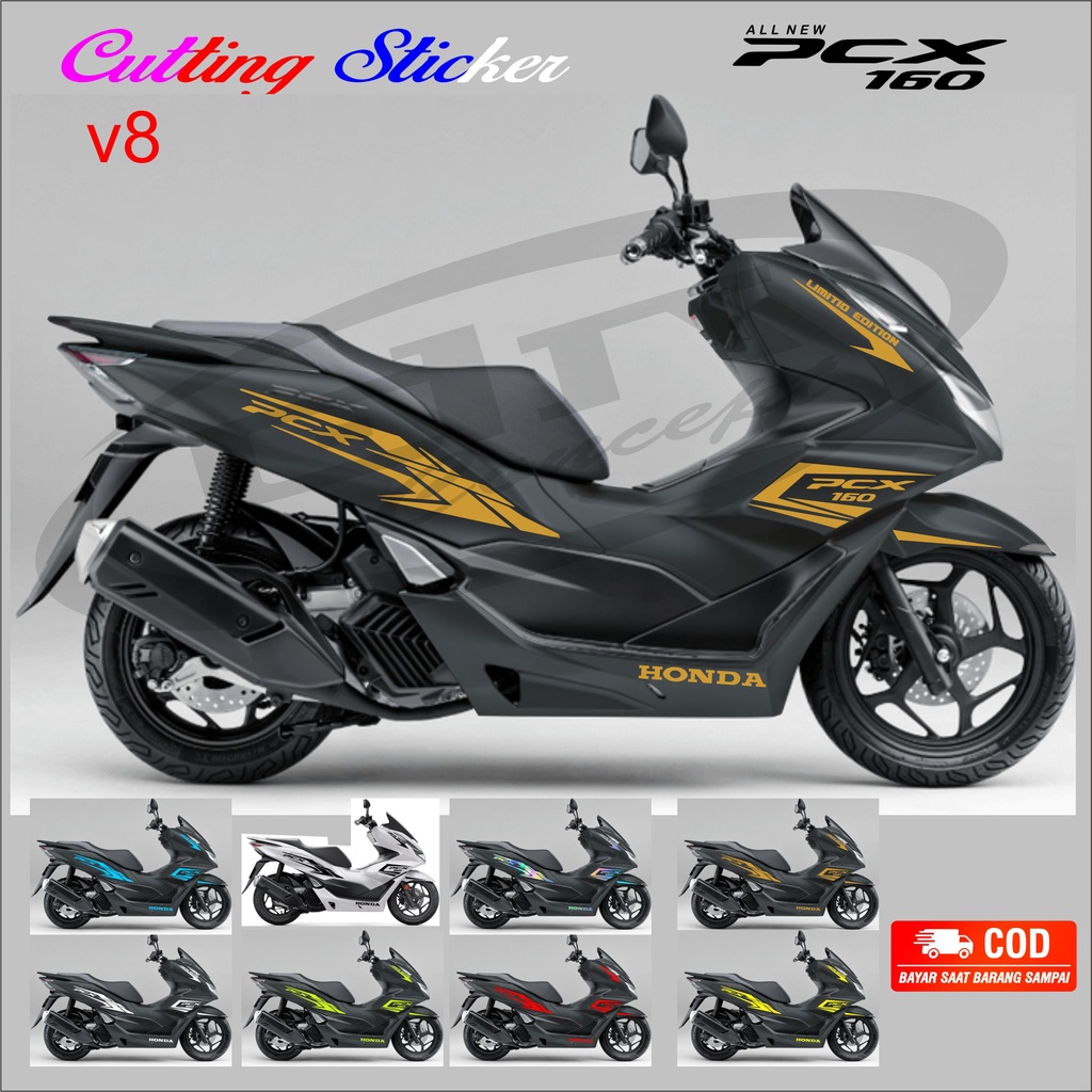Jual Stiker HONDA PCX Cutting Sticker Variasi 8 Striping Motor lis ...