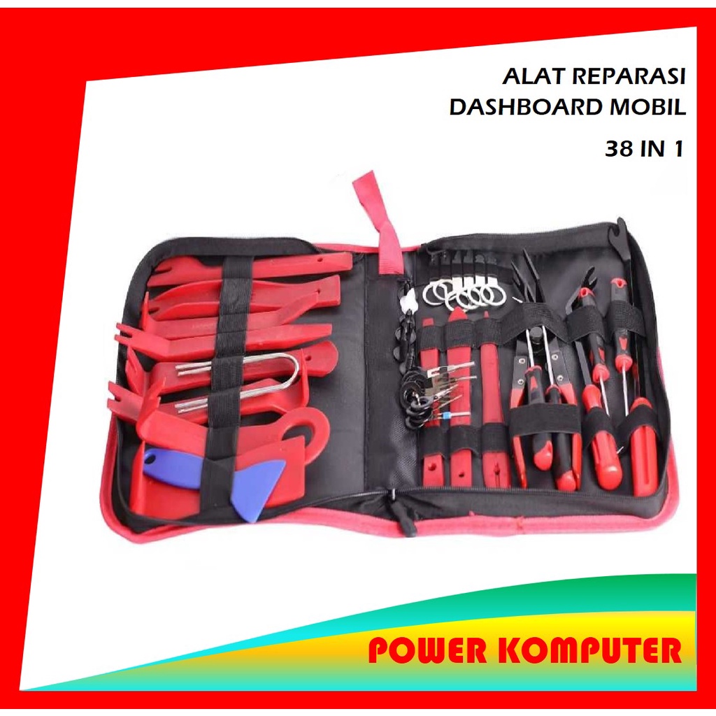 Jual Set Alat Reparasi Dashboard Audio Mobil Pliers 38 in 1 Set Alat ...