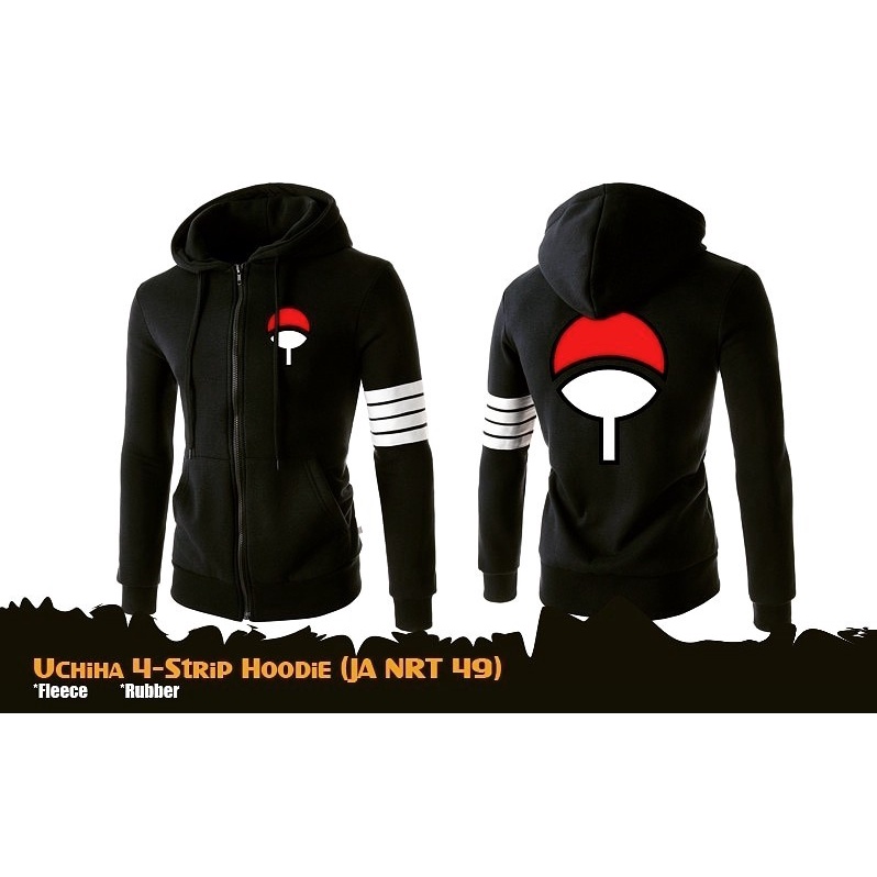 Jual Aduuh.co Jaket Anime Naruto Akatsuki uchiha sharingan 4 strip ...