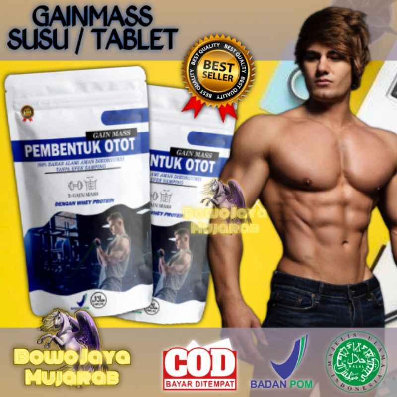 Jual Suplemen Masa Otot Susu / Pil Pembentuk Otot Pria Tanpa Olahraga ...