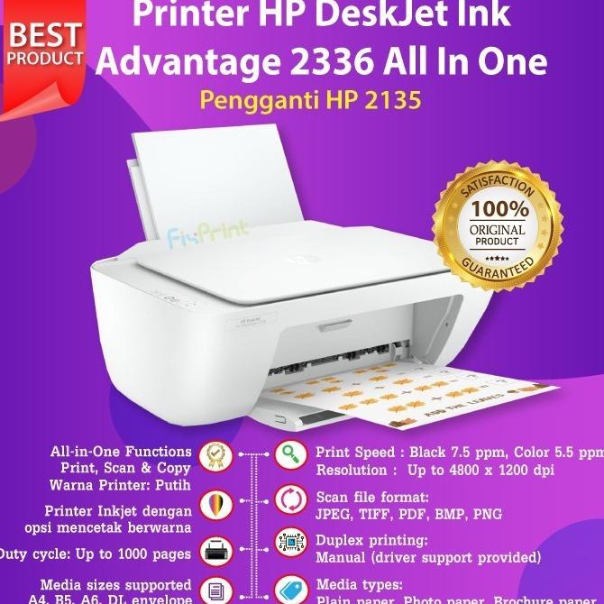 Jual Printer HP Deskjet 2335 2336 2337 Print Scan Copy Pengganti HP 2135 | Shopee Indonesia