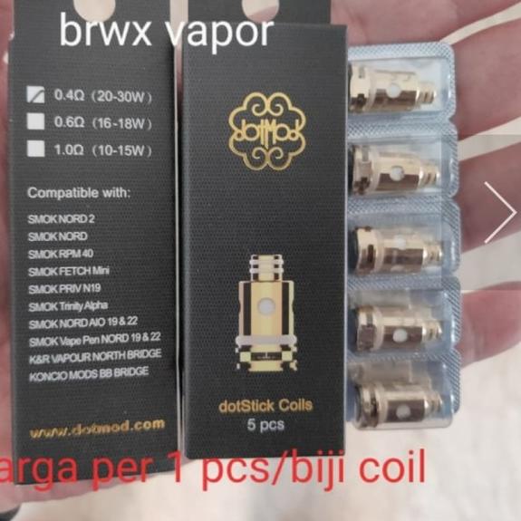 Jual Replacement Coil Dotmod Dot Stick Kit 0,4 Ohm ( Per 1 PCS ) - 1.0 ...