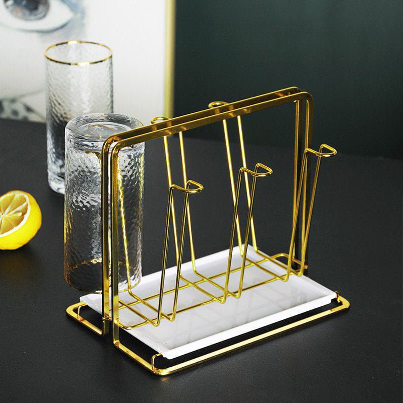 Jual Rak Gelas / Rak Gelas Premium / tempat gantungan gelas mewah gold ...