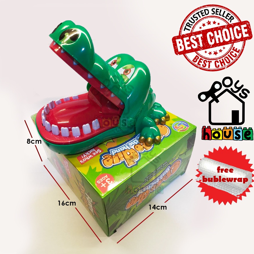 Jual MAINAN ANAK BUAYA GIGIT CROCODILE BITE THE HAND SINGA GIGIT BUAYA ...