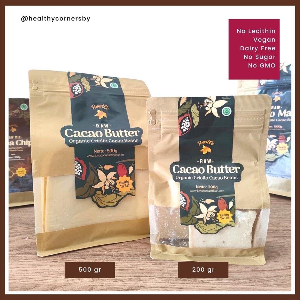 Jual Organic Cacao Butter 200g / FinestCo Lemak Kakao Fat | Shopee ...