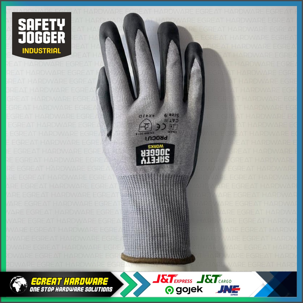 Jual Safety Jogger Pro Cut 4X42D Anti Cut Safety Glove Sarung Tangan ...