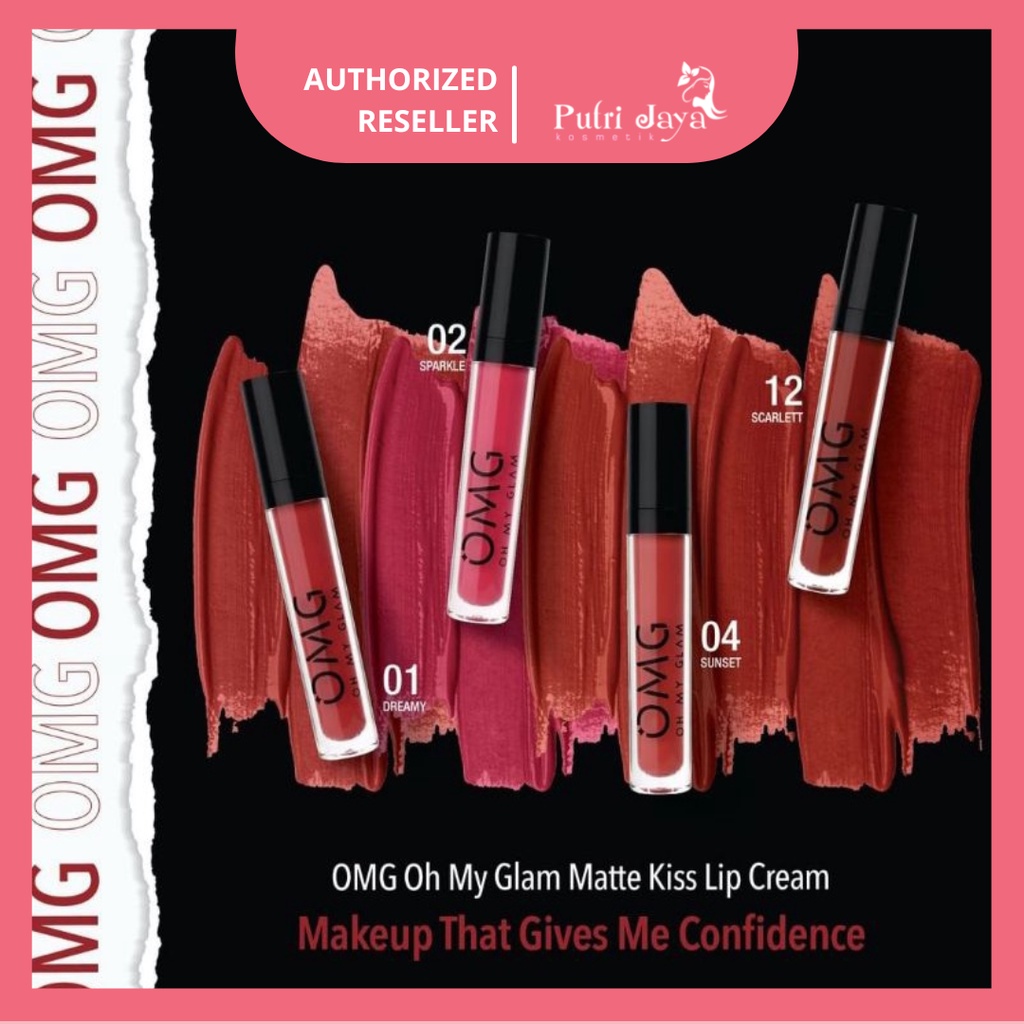 Jual OMG Oh My Glam Matte Kiss Lip Cream (NEW SHADE 19 - 27 & VINYL ...
