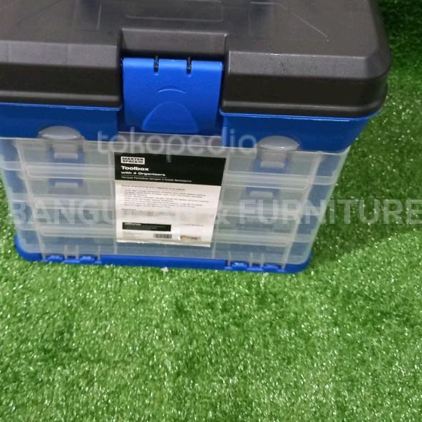 Jual TOOL BOX / KOTAK PERKAKAS KOMPARTEMEN /TOOL BOX TAMIYA - Biru ...