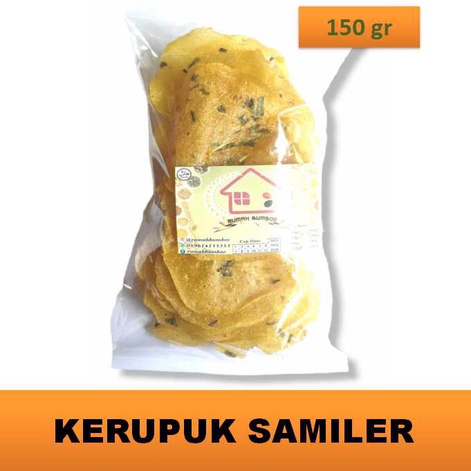 Jual (250 gr) KERUPUK SAMILER Kerupuk Singkong Pohong Lebar | Shopee ...