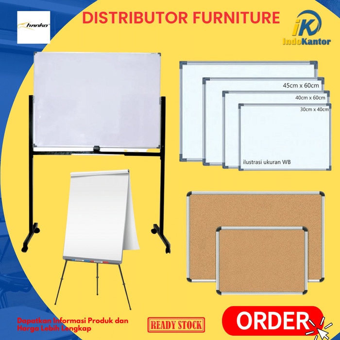 Jual Papan Tulis Papan Tulis / White Board / Flip Chart / Soft Board ...