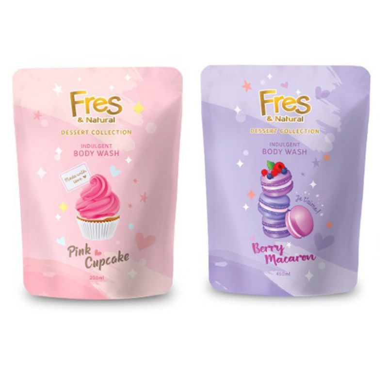 Jual Fres & Natural Sabun Mandi Pink Cupcake/ Berry Macaron 400 ml ...