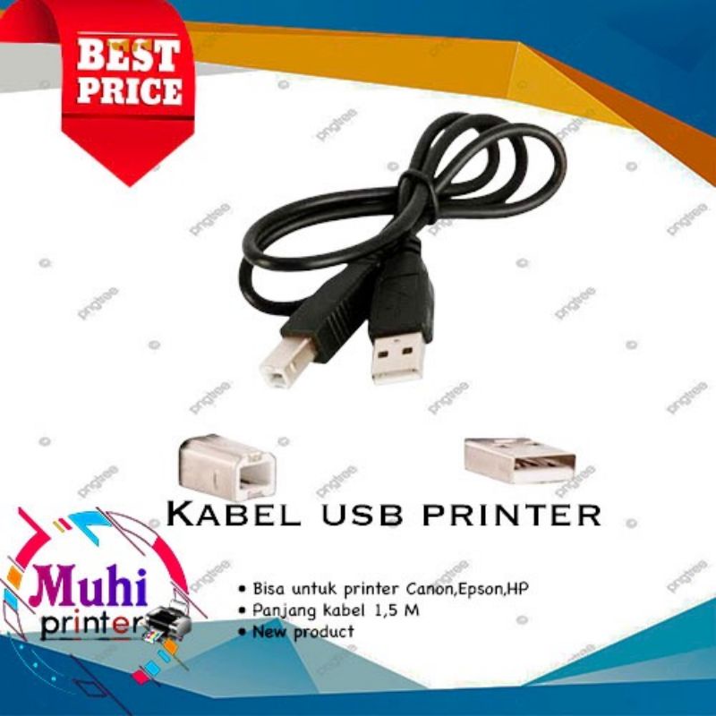 Jual KABEL USB PRINTER CANON,HP,EPSON | Shopee Indonesia