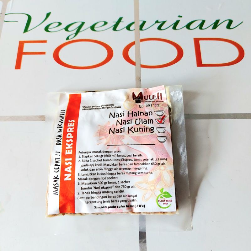 Jual NASI ULAM, NASI EKSPRES, 110g, ( FROZEN FOOD), HALAL, PLANT BASED ...