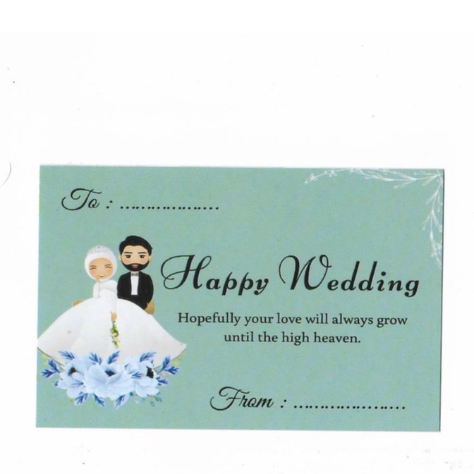 Jual GREETING CARD BABY - GREETING CARD HAPPY WEDDING - KARTU UCAPAN ...
