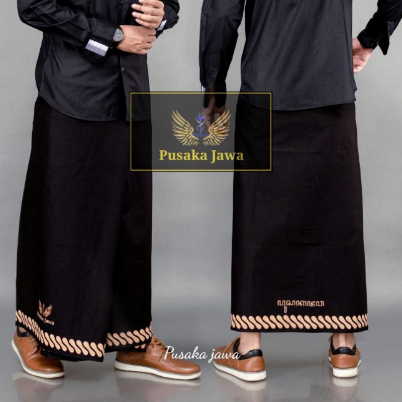Jual Sarung Pria Motif Batik Palaikat Sarung Polos Hitam Batik ...
