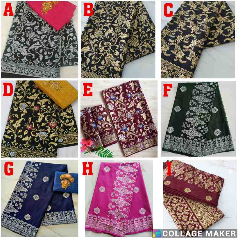 Jual KAIN BATIK HALUS MOTIF PRADA BAKUNG GOLD DAN SILVER SERIAN MOTIF ...