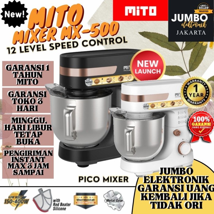 Jual Mito Mitochiba Standing Mixer Pico MX500 MX 500 MX-500 Pico 5 Liter 5l | Shopee Indonesia