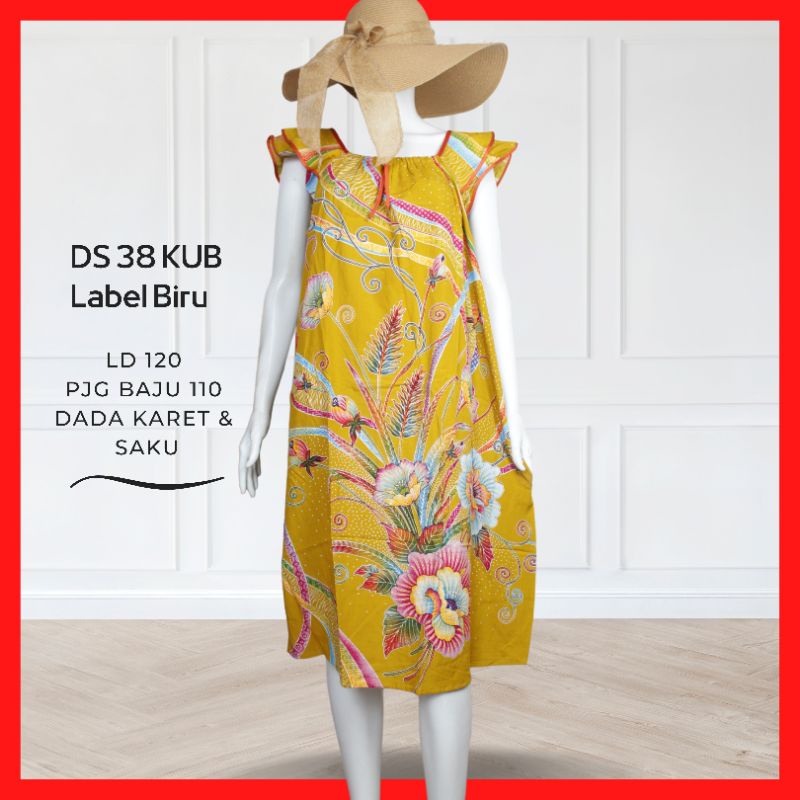 Jual Daster Kencana Ungu Asli Label Biru Tanpa Lengan DS 38 KUB LD ...