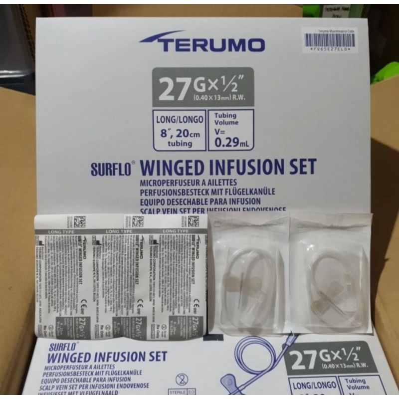 Jual WING NEEDLE 27 G TERUMO / WING 27G TERUMO | Shopee Indonesia