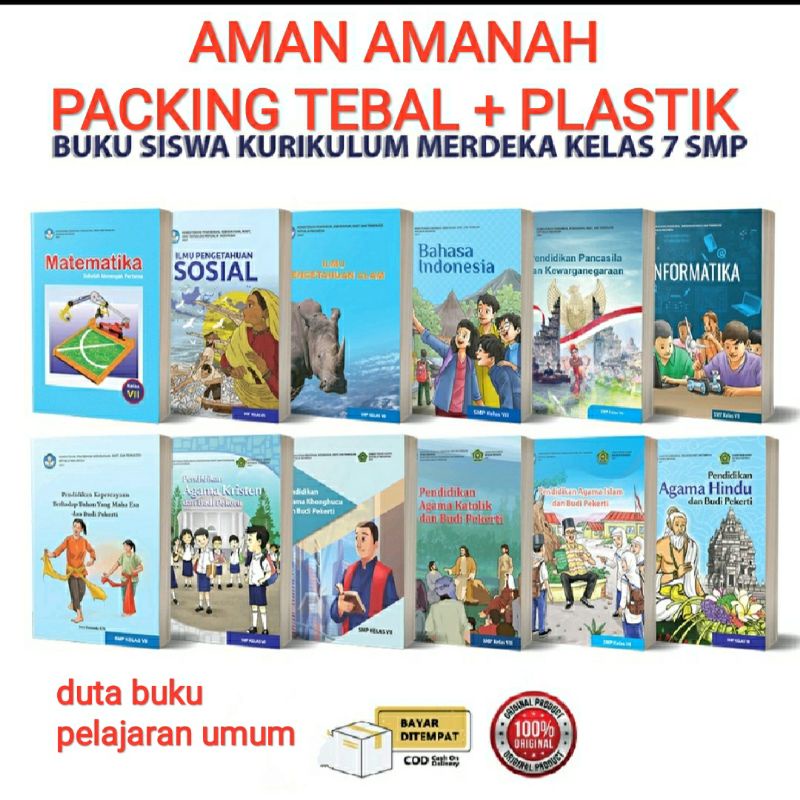 Jual Buku Paket - Kelas 7 Kurikulum Merdeka Diknas Kemendikbud | Shopee ...