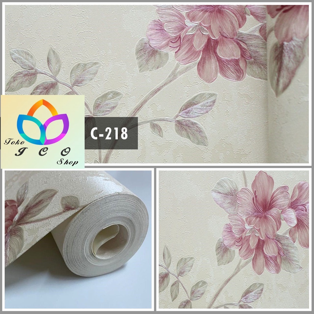 Jual WALLPAPER DINDING VINYL BUNGA | Shopee Indonesia