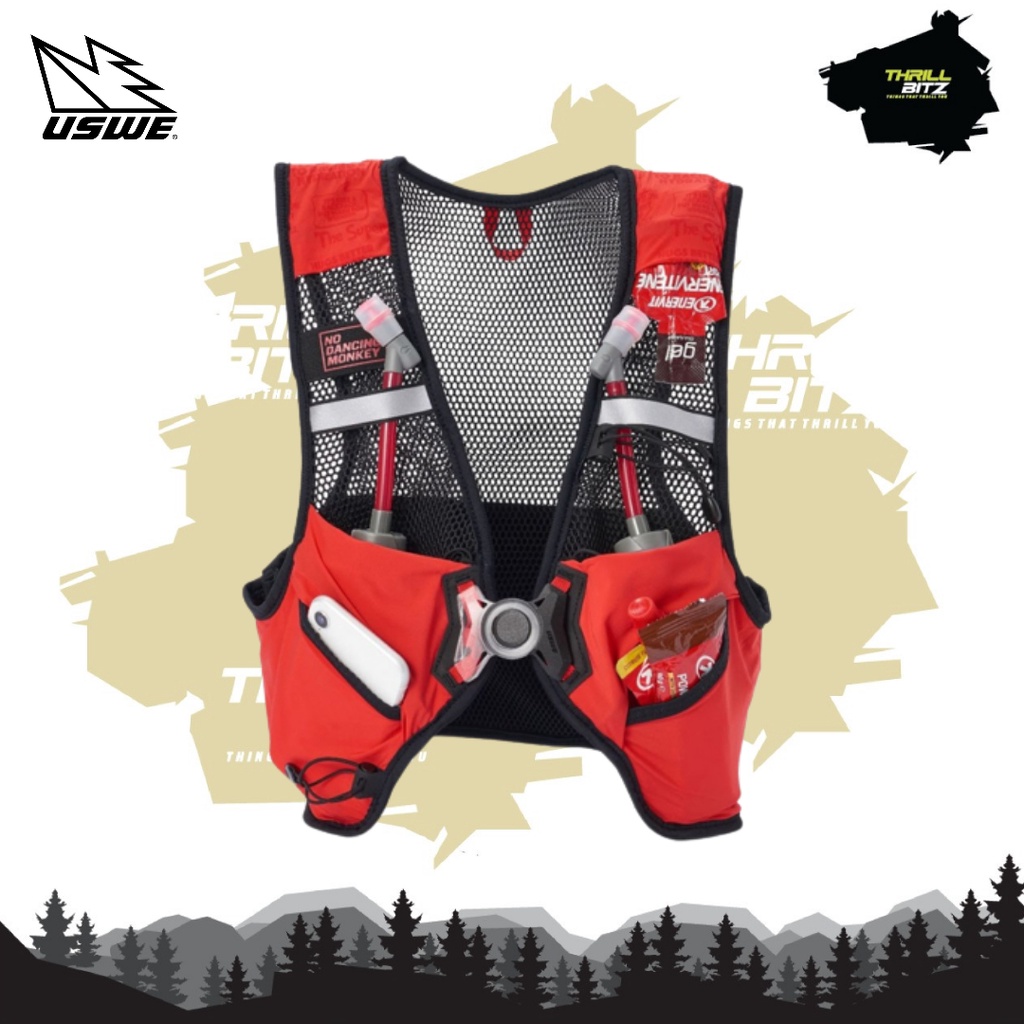 Jual USWE Pace 2L Trail Running Vest Red Black | Shopee Indonesia