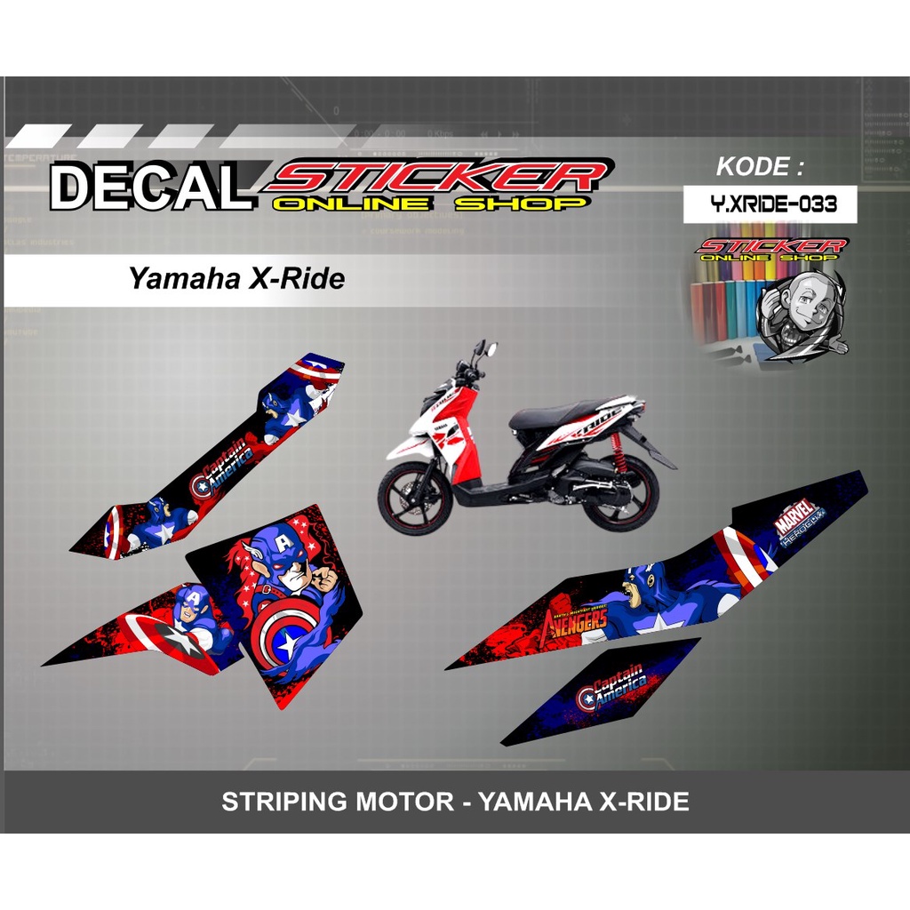 Jual STIKER MOTOR YAMAHA XRIDE 115 DECAL STRIPING CUSTOM KEREN | Shopee ...
